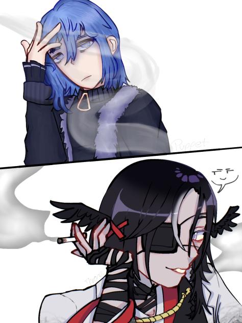 Haruki and blue hair guy collab! - ibisPaint