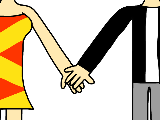 Holding hands - ibisPaint