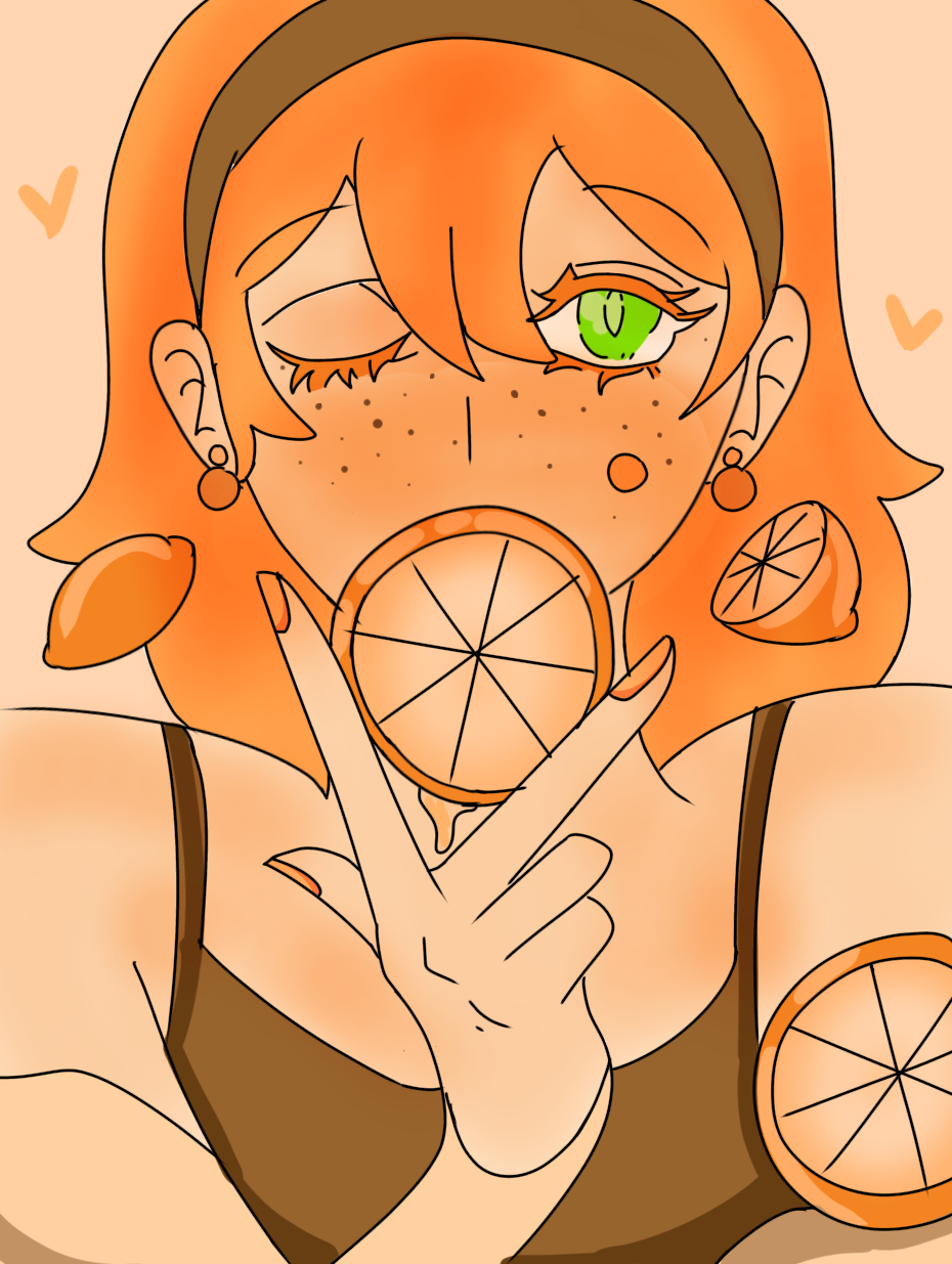 Orange girl - ibisPaint