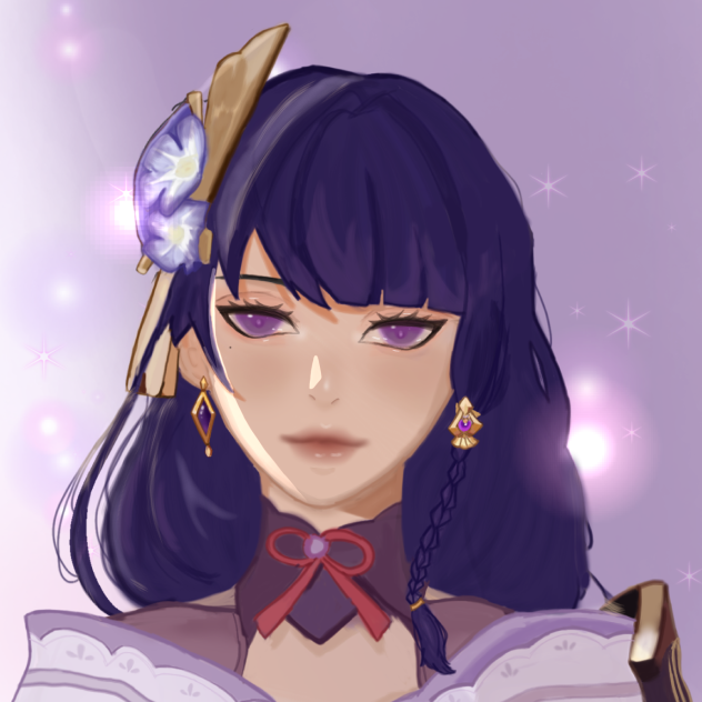 Raiden Shogun(Ei) Happy bday💜💐 - ibisPaint