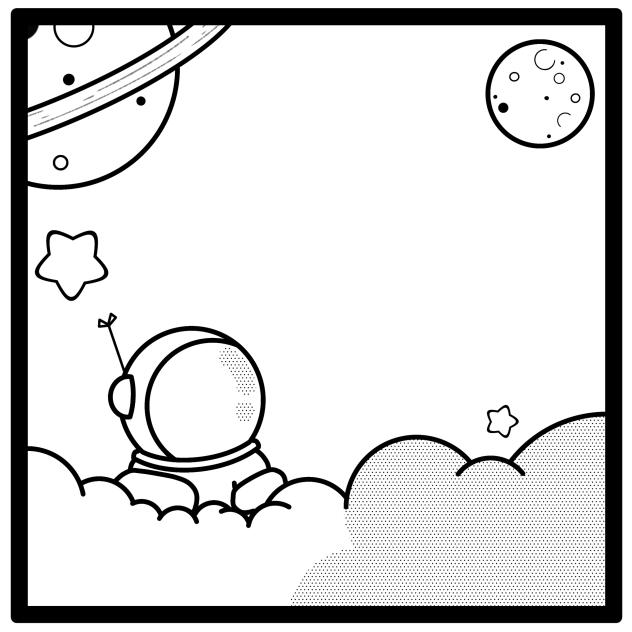 Little Astronaut Frame - ibisPaint