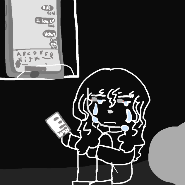 Being left on read be like - ibisPaint