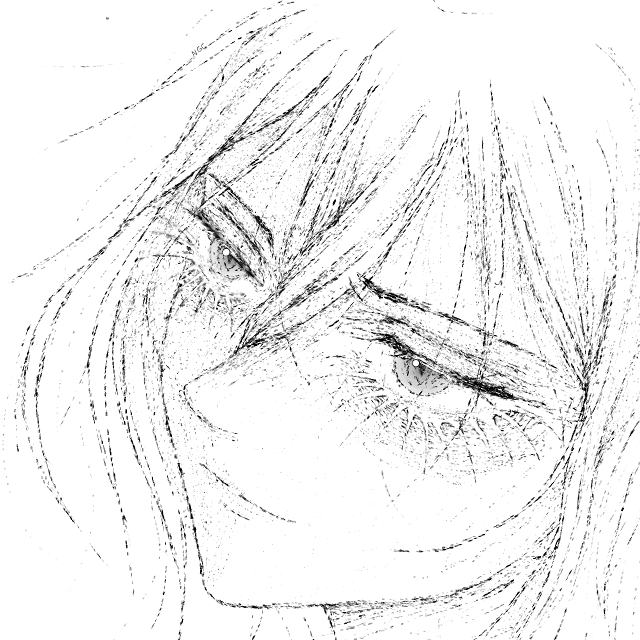 pointed eyes - ibisPaint