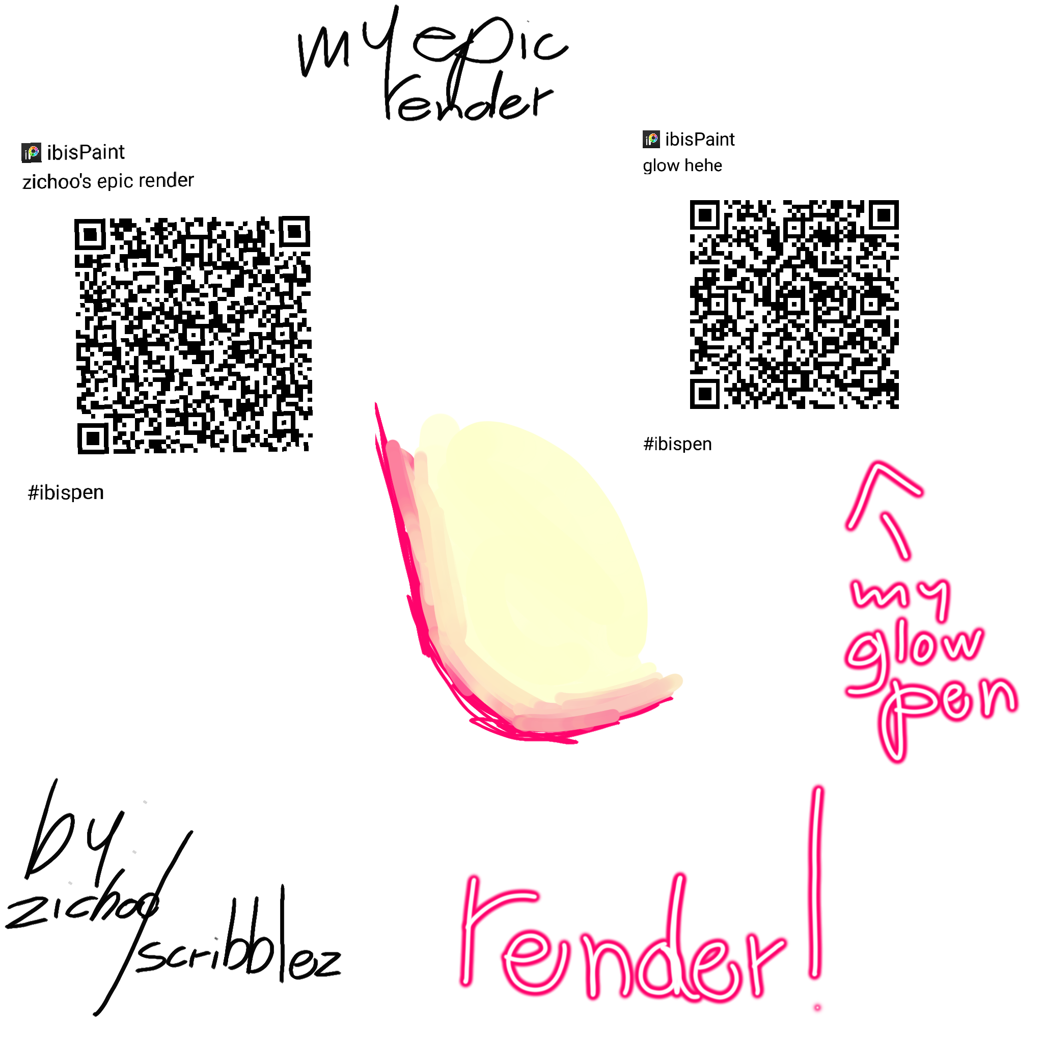 RENDER AND GLOW HAHAH - ibisPaint