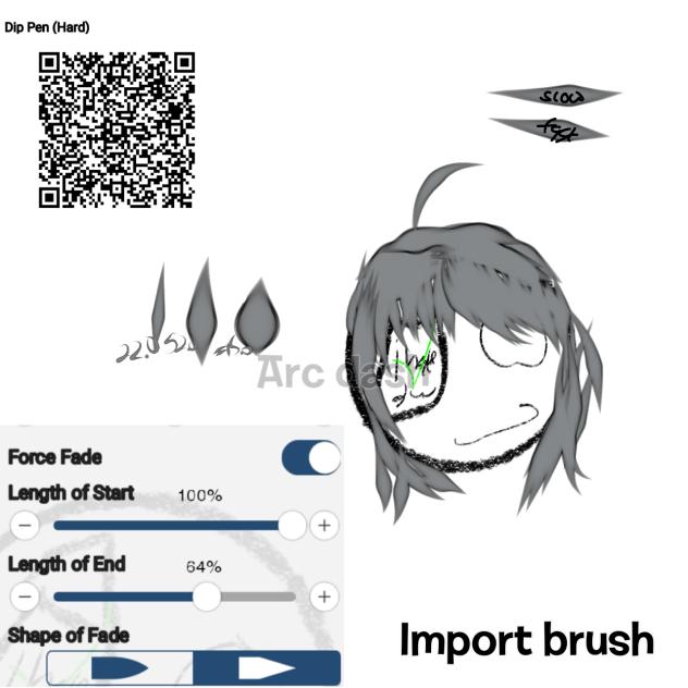 Hair brush (human or bfdi) - ibisPaint