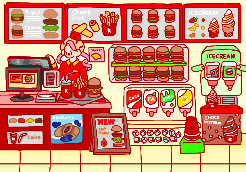 Mcdonalds Store - ibisPaint