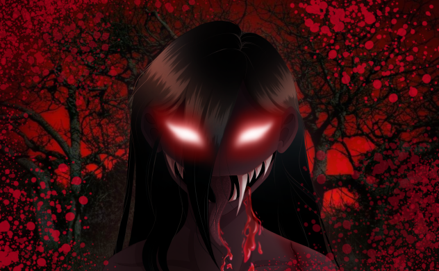 primeiro desenho de terror - ibisPaint