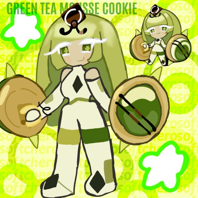 green tea mousse cookie - ibisPaint