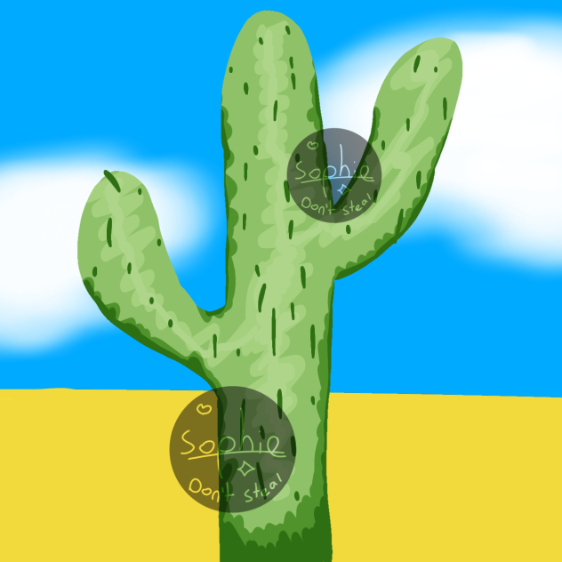 Cartoon Cactus - request - ibisPaint