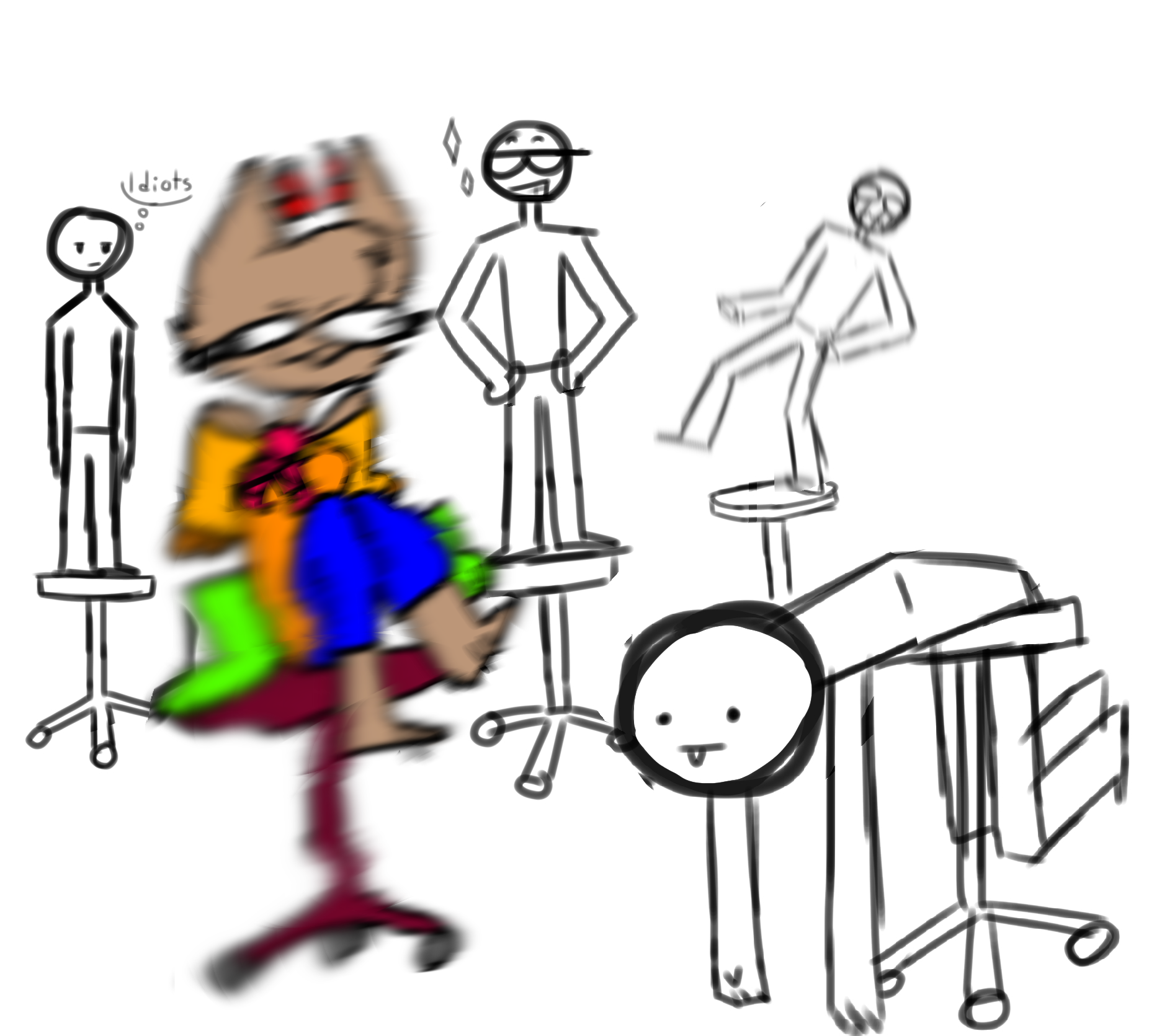 Spinny chair collab - ibisPaint