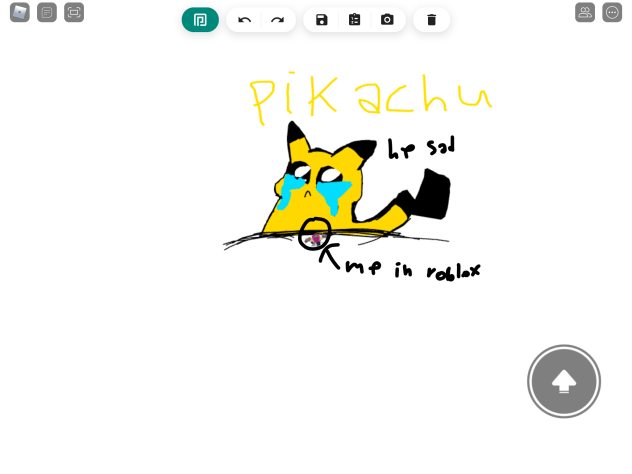 I draw pikachu sad in roblox - ibisPaint