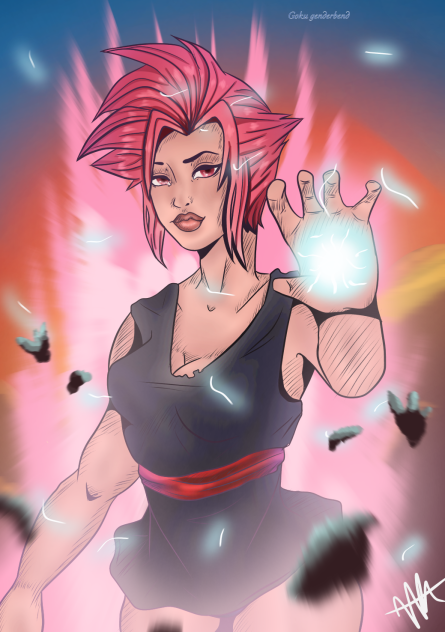 goku genderbend - ibisPaint