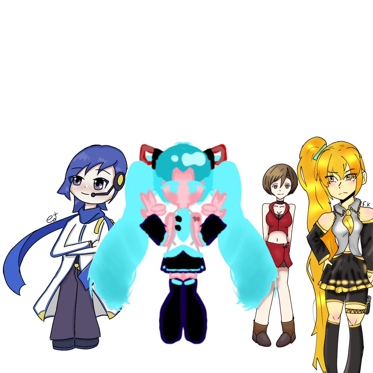 Neru 🧡 Collab Vocaloid (Komiko) - ibisPaint