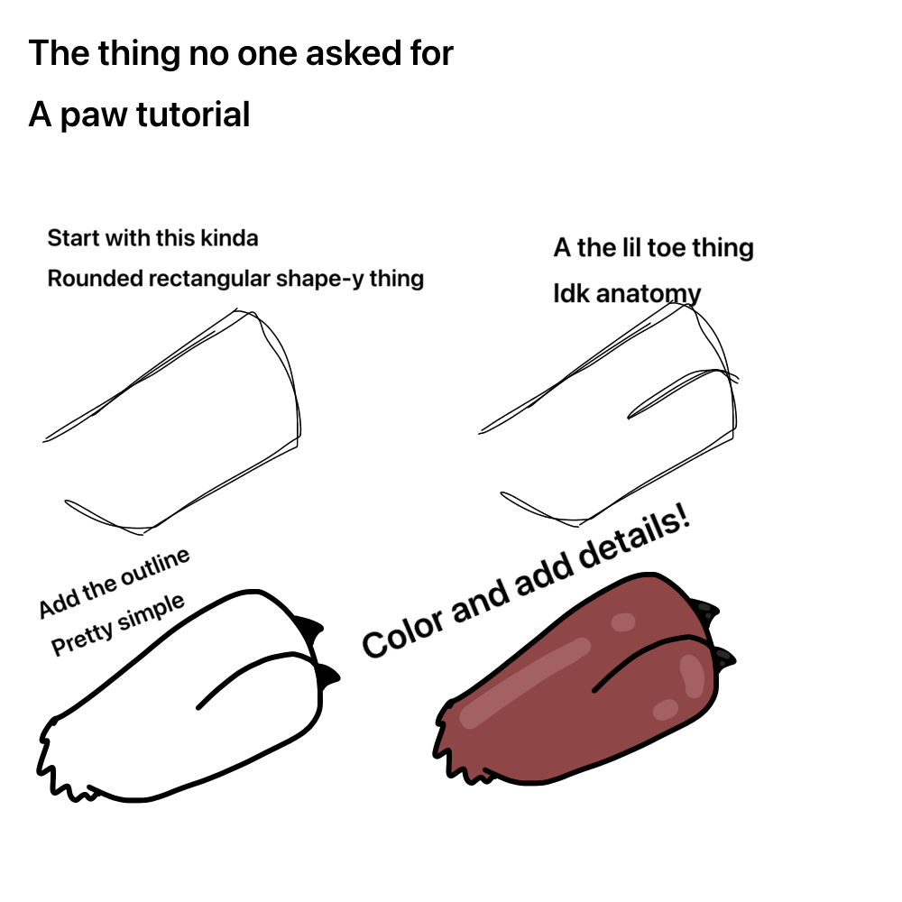Paw tutorial! idkkkk - ibisPaint