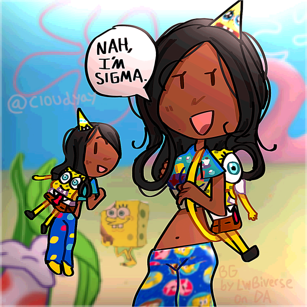 spongebob roblox avatar redraw😮😲 - ibisPaint