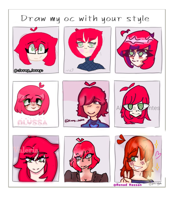 Hhhh Draw my OC in your style thingy.. - ibisPaint