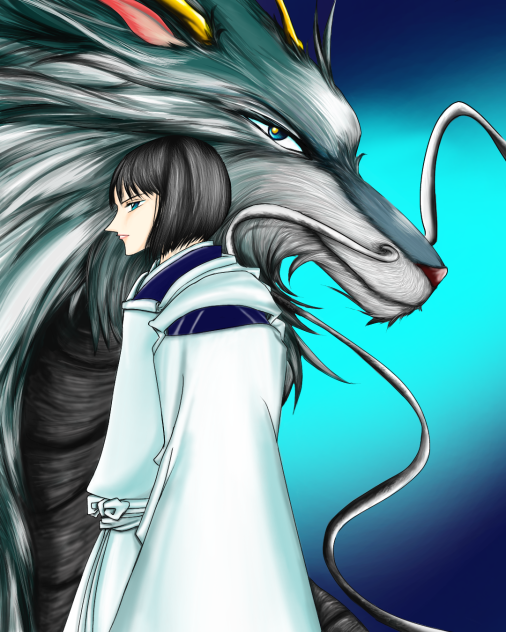 My own image of Haku as a grownup - ibisPaint