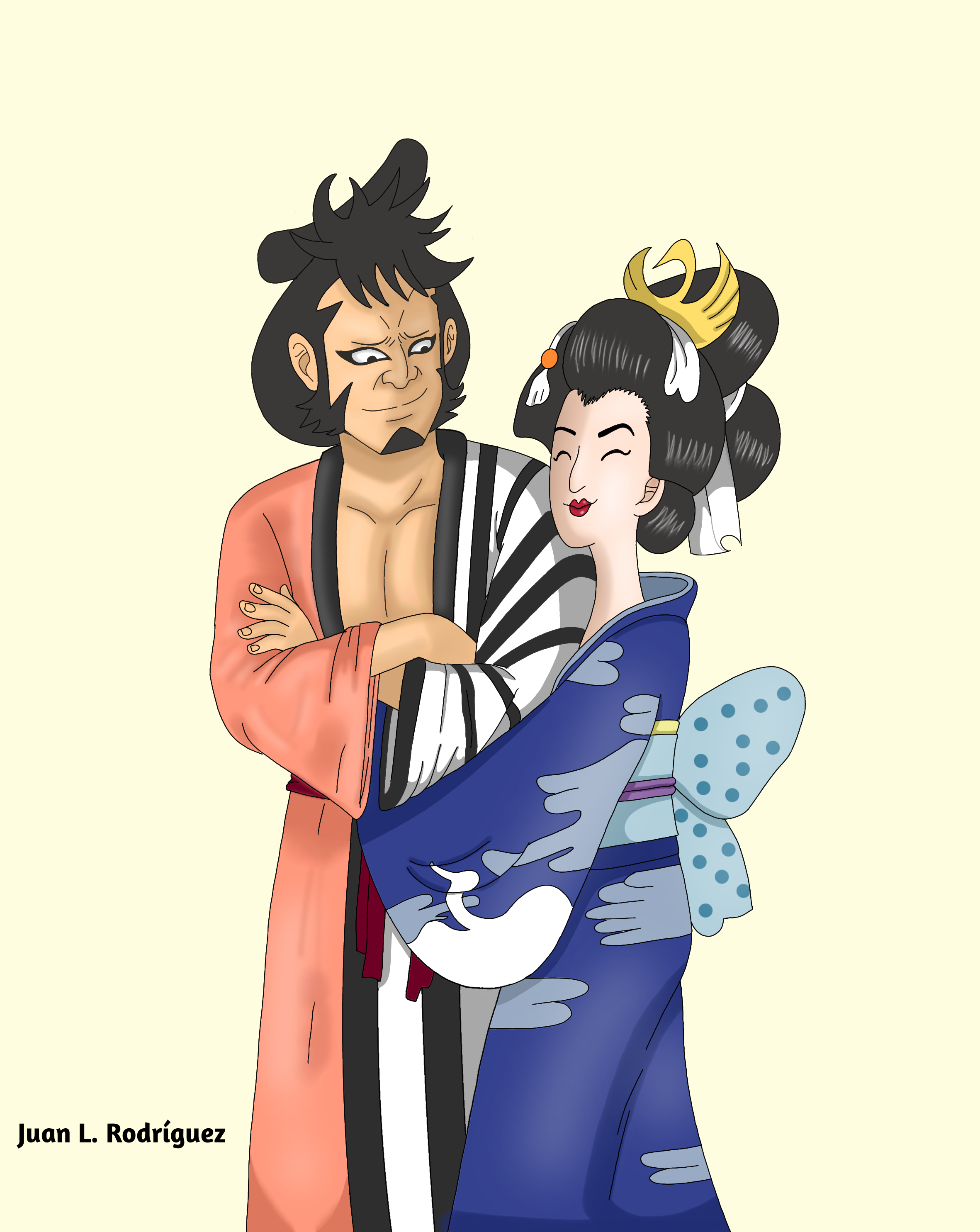 Kin'emon y Tsurujo - ibisPaint
