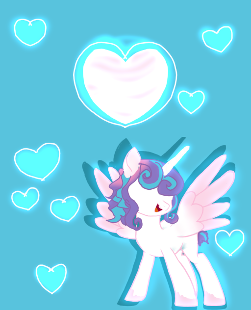 Flurry heart showin' some love 💙 - ibisPaint