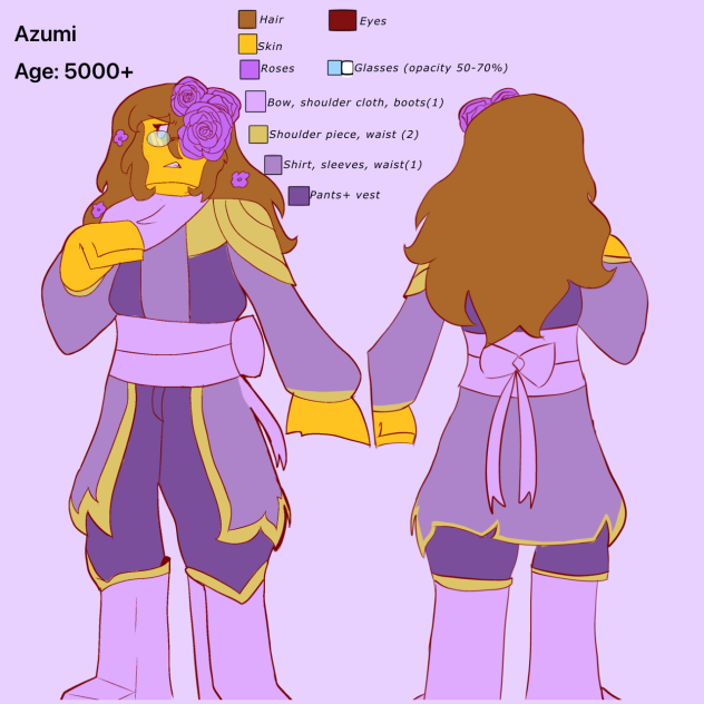 Azumi(flower guard) reference sheet - ibisPaint