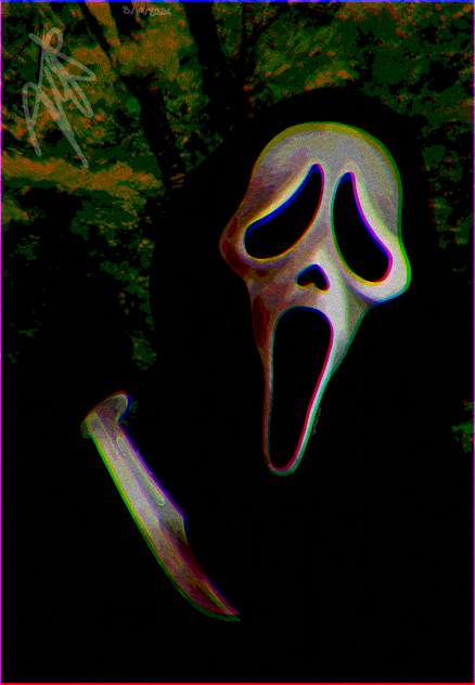 ghost face from scream - ibisPaint
