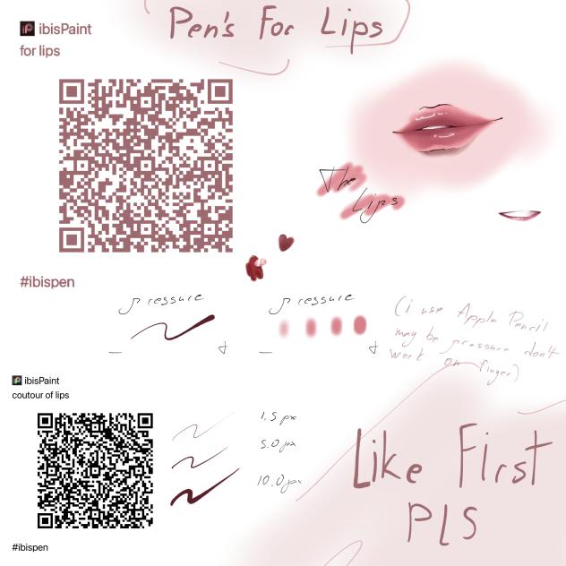Pen’s for lips - ibisPaint