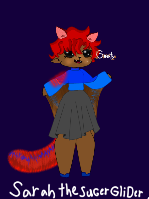 Sarah the sugar glider - ibisPaint