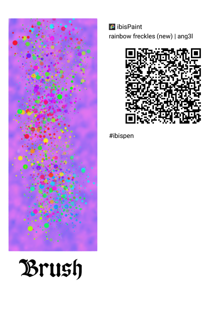 Rainbow freckles - ibisPaint