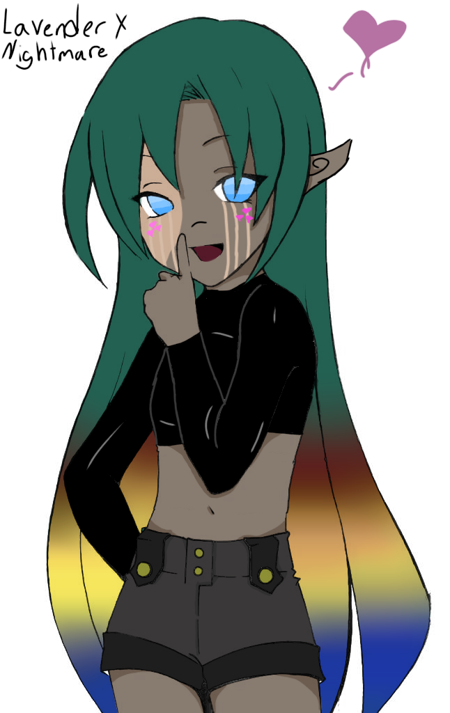 Lavender (Lust!Error) X Nightmare child - ibisPaint