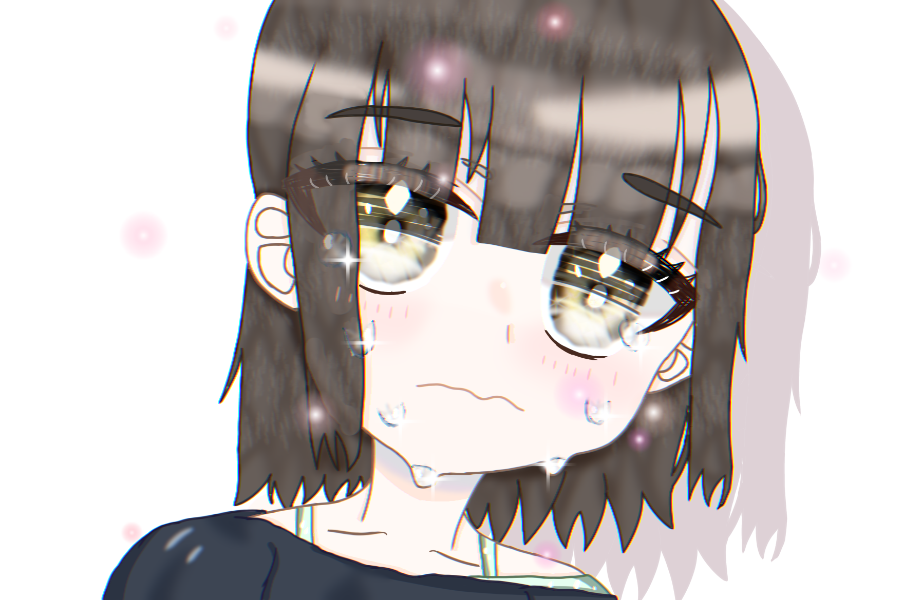 Girl crying - ibisPaint