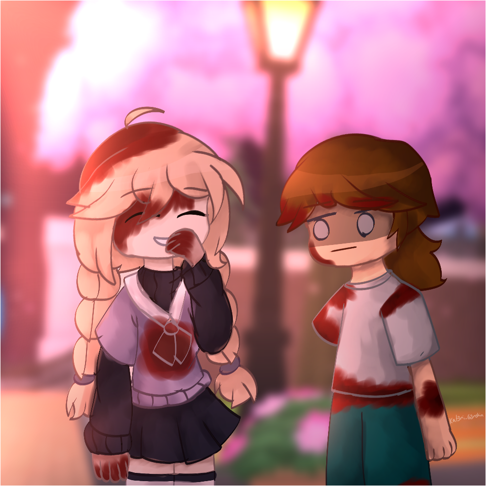 a hangout between childhood friends - ibisPaint