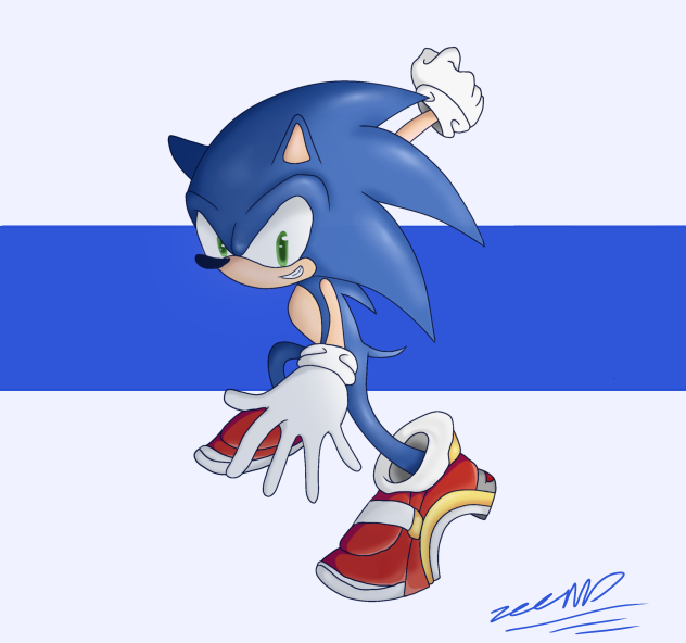 Sonic adventure fan art - ibisPaint