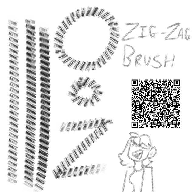 Random Zig-Zag Brush - ibisPaint