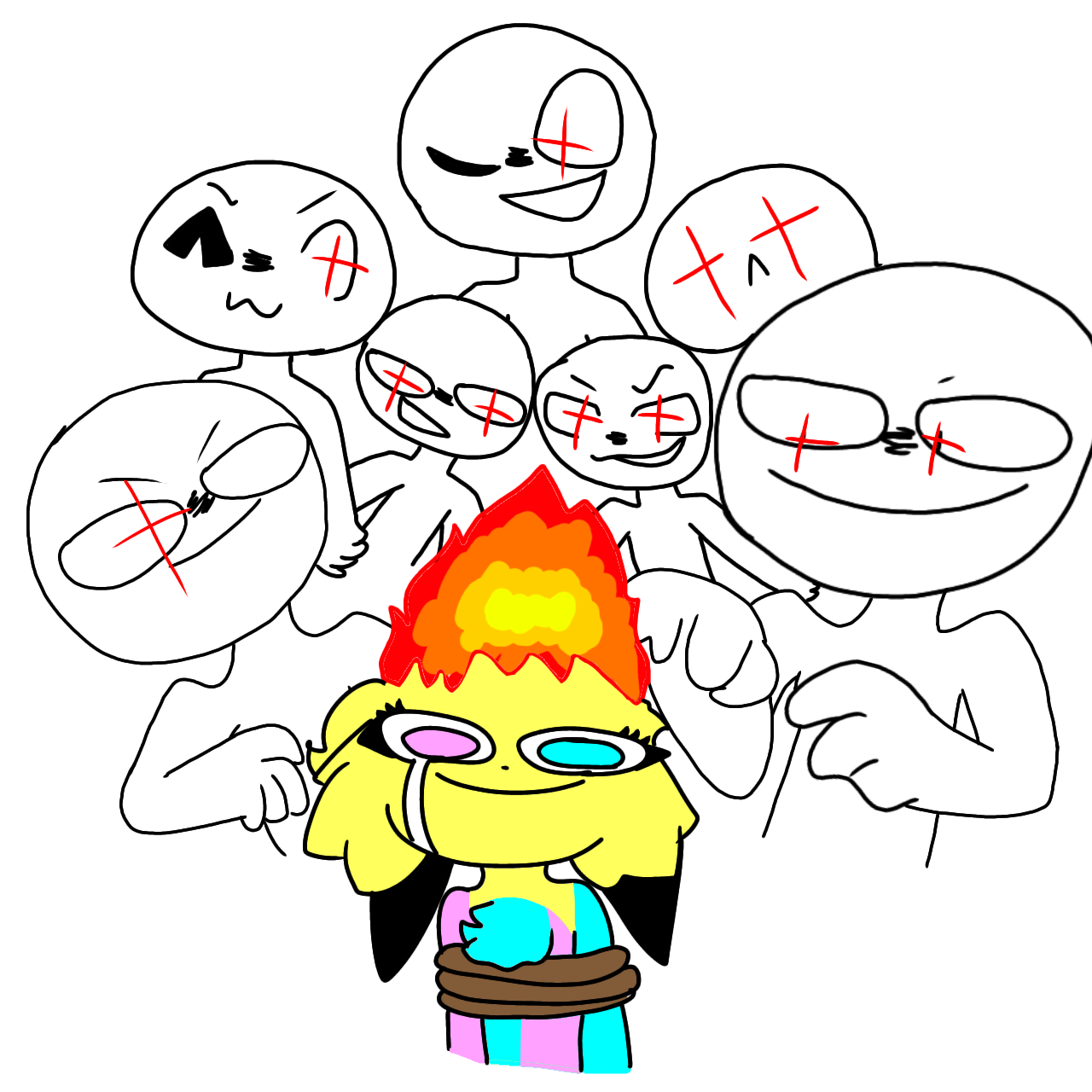 burn it collab - ibisPaint