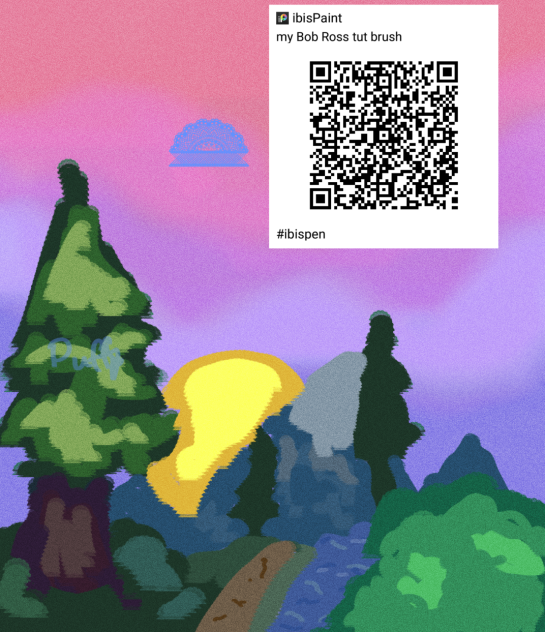 Bob Ross inspired - ibisPaint