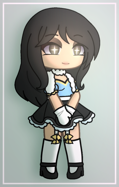 Peaceful elegant lady🩵💛 - ibisPaint