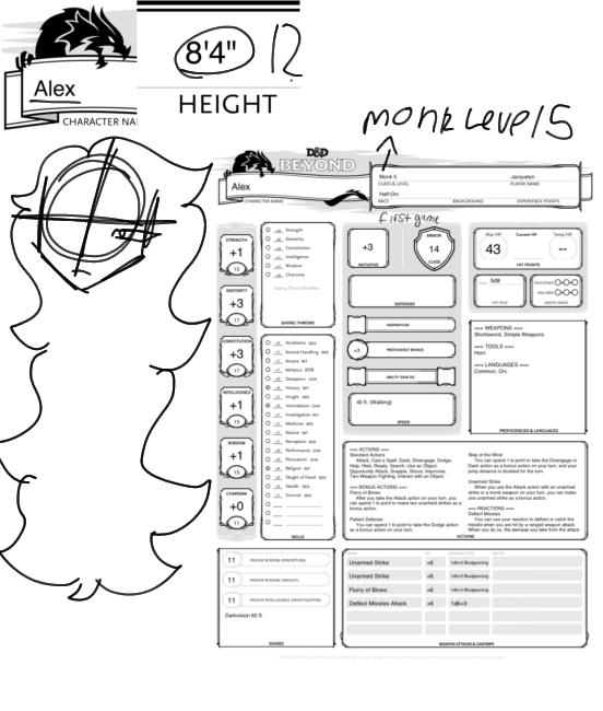 My dnd character!!!! - ibisPaint