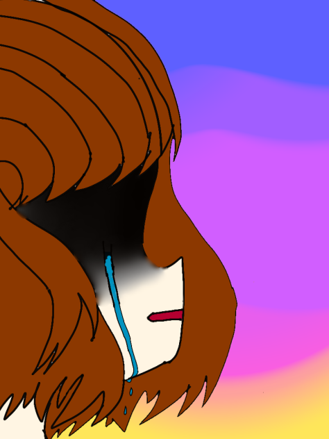 kesedihan di sore hari - ibisPaint