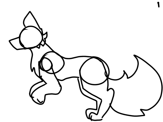 Cat running WIP - ibisPaint