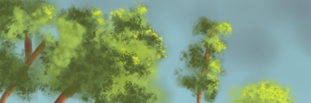 Evening tree - ibisPaint