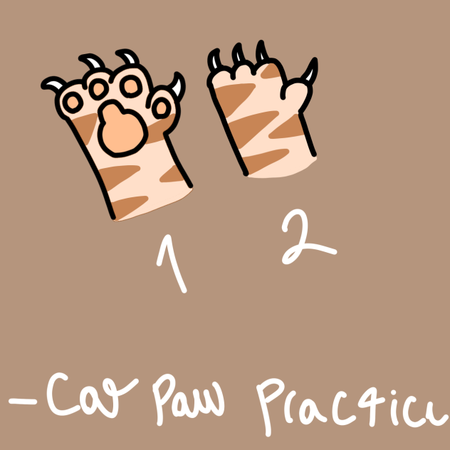 Cat paw practice - ibisPaint