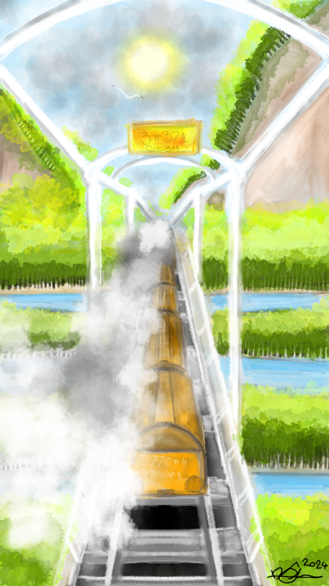 Train Trans Siberia - ibisPaint