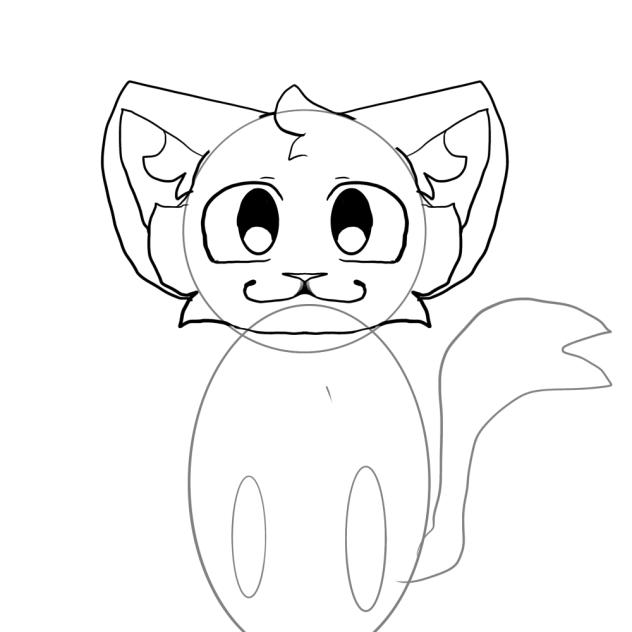 Cat drawing (incomplete) - ibisPaint