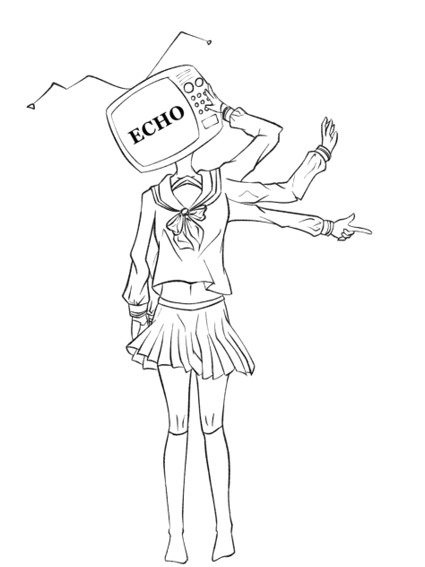 ECHOちゃん線画 - ibisPaint