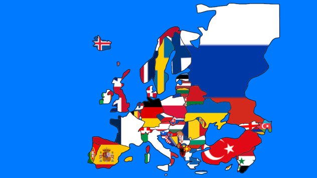 Europe Flag Map - ibisPaint