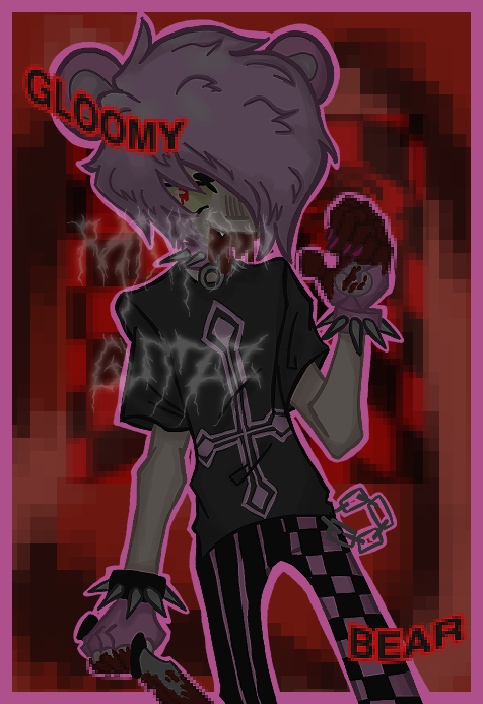 GLOOMY THE NAUGHTY BEAR - ibisPaint