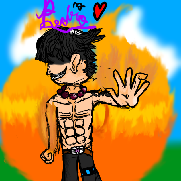 the Portugas.D.Ace - ibisPaint
