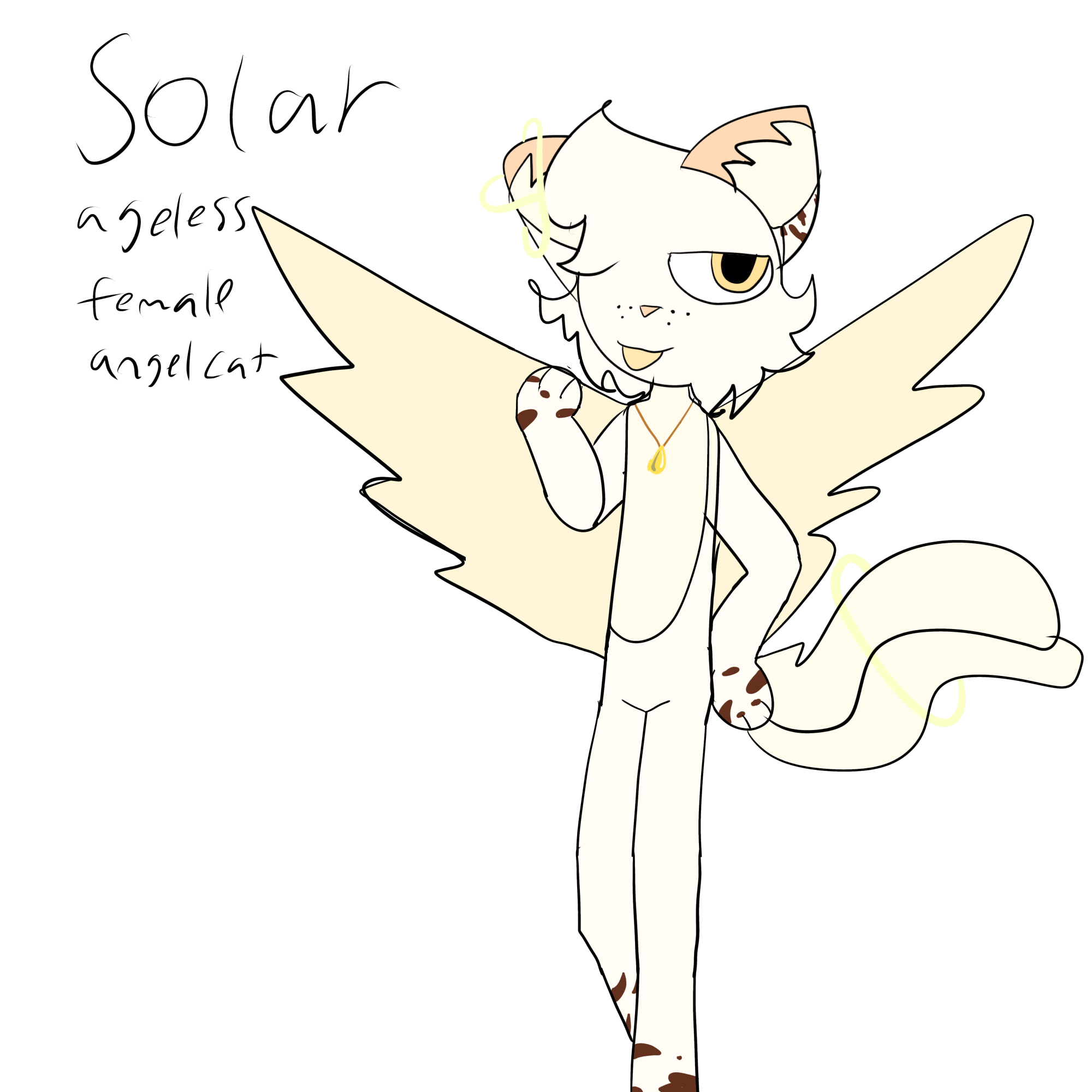 Angel cat yippie - ibisPaint