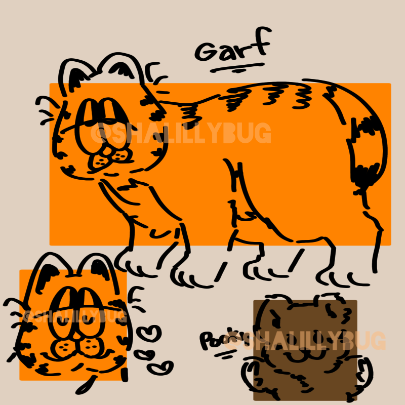 garfield doodles - ibisPaint