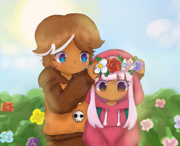 Gingerbrave x Strawberry cookie art dump - ibisPaint